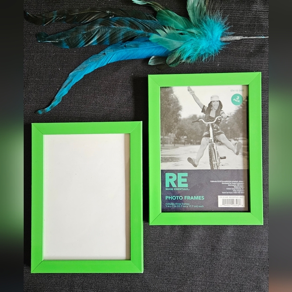 Accents | Lime Green Modern Picture Frame Accents | Poshmark